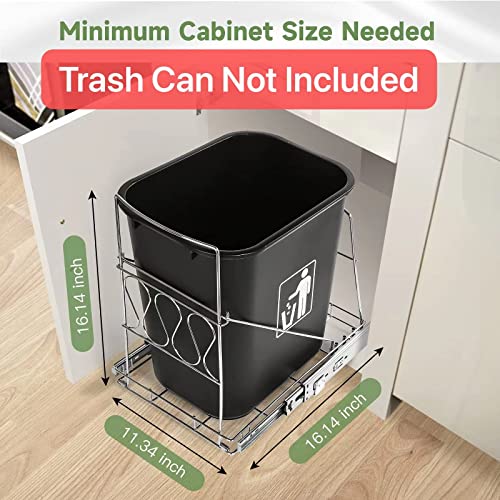 CNIOEPL Pull Out Trash Can Under Cabinet（Trash Can Not Included）, Adjustable Garbage Slide-Out Shelf for Kitchen, undersink Organizers and Cupboard Organizers and Storage