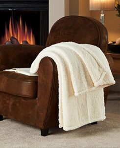 victoria classics fireside sherpa throw