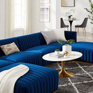 Modway Conjure Sectional, Gold Navy