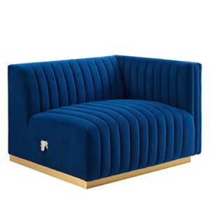 Modway Conjure Sectional, Gold Navy