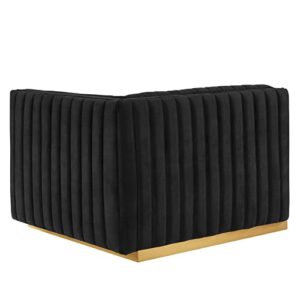 Modway Conjure Sectional, Gold Black