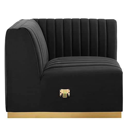 Modway Conjure Sectional, Gold Black