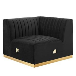 Modway Conjure Sectional, Gold Black