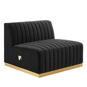 Modway Conjure Sectional, Gold Black