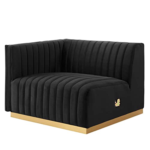 Modway Conjure Sectional, Gold Black