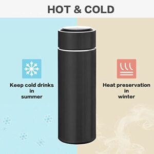 CaTaKu Panda Soccer White Water Bottle Insulated 16 oz Stainless Steel Flask Thermos Bottle for Coffee Water Drink Reusable Wide Mouth Vacuum Travel Mug