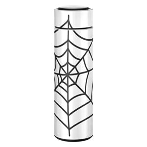 cataku black and white spider water bottle insulated 16 oz stainless steel flask thermos bottle for coffee water drink reusable wide mouth vacuum travel mug