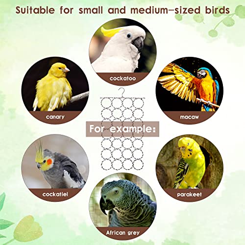 3 Pieces Bird Rat Climbing Rope Net Toy for Cage Bird Rope Perch Swing, Ladder Rope Bridge Hanging Hammock, Small Animal Activity Toy for Gerbil, Mouse, Mice, Parrot, Bird