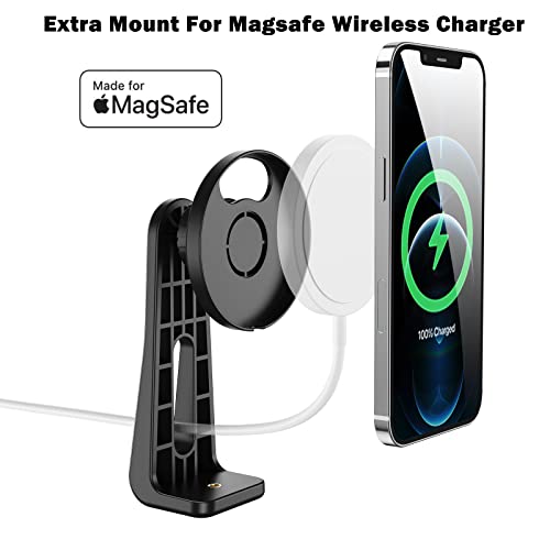 UBeesize Magnetic Tripod Mount Holder for MagSafe Phone - Universal Magnetic Phone Holder with Selfie Light, 360° Rotatable Stand for iPhone 14/13/12 Smartphone Clip Adapter