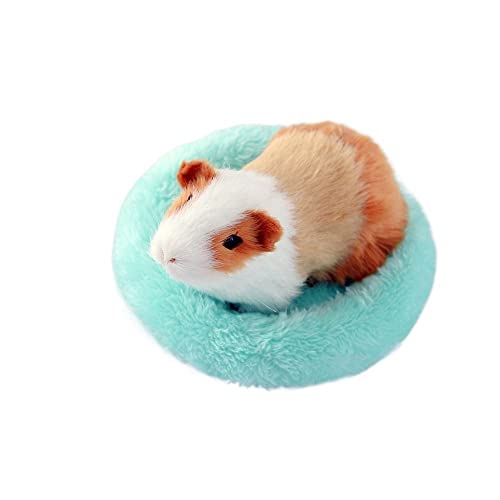 Hamster Bed Soft Warm Cushion Mini Cage Hamster Rat Mat Small Animal Cage Cotton Mat Squirrel Sleeping Bed Guinea Pig Bed Pads(L,Light Brown)