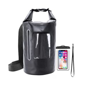 faraday bags waterproof shield bag 15l, faraday cage with phone pouch, rfid signal blocking dry bag, emp protector, faraday bag for electronics from water, spying, hacking