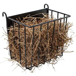 guinea pig hay feeder，rabbit hay feeder with heavy-duty metal frame hay holder，for bunny, guinea pigs,chinchillas-6.9x4.7x6.6 inch