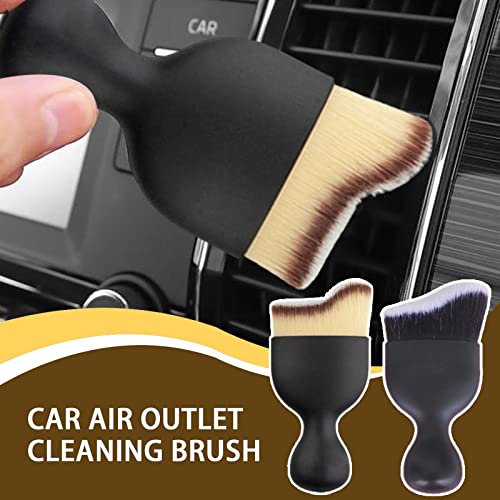 fvituve Soft Car Interior Cleaning Brush Car Detailing Brush Dashboard Air Outlet Gap Dust Removal Brush Home Office Detailing Clean Tools Auto Maintenance