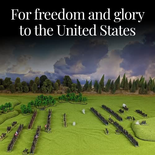 Wargames Delivered - Black Powder Epic Battles- American Civil War Guts & Glory Starter Set 12.5mm Miniatures, 6 Regiments, 6 Dice, Digital Bundle, Flag - WW2 Action Figure Model Kit by Warlord Games