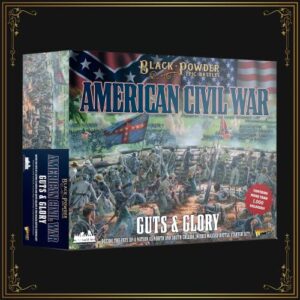 Wargames Delivered - Black Powder Epic Battles- American Civil War Guts & Glory Starter Set 12.5mm Miniatures, 6 Regiments, 6 Dice, Digital Bundle, Flag - WW2 Action Figure Model Kit by Warlord Games