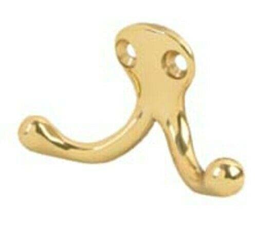 Servicrt Low Profile Double Cast Wardrobe Hook GenericWall Hooks Towel Hooks Bathroom Towel Rack Towel Hooks for bathrooms Towel Holder for Bathroom Wall Wall Hangers Hooks for Hanging Towels Hangin