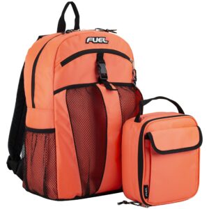 fuel backpack & lunch bag bundle, coral sizzle