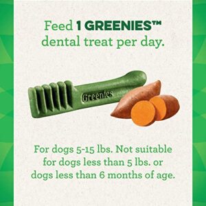 Greenies Teenie Natural Dog Dental Treats, Sweet Potato Flavor, 12 oz. Pack (43 Treats)