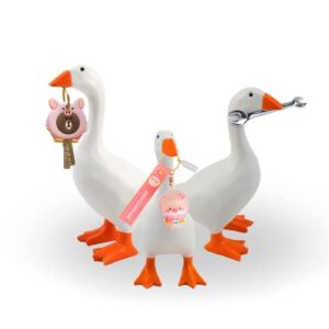 jareo magnetic goose statue cute key holder 1 pack home decoration hanging rack table desk sculpture funny bedroom decor housewarming gift