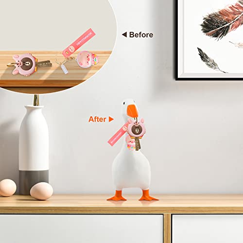 Jareo Magnetic Goose Statue Cute Key Holder 1 Pack Home Decoration Hanging Rack Table Desk Sculpture Funny Bedroom Decor Housewarming Gift