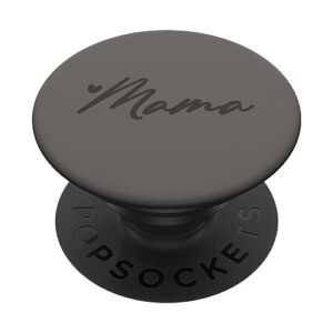 gray heart mama popsockets standard popgrip