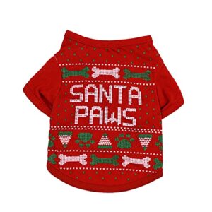 dog sweater and plaid shape christmas soft pet cute decoration animal cartoon cat clothes dress fashion decorations pet clothes sweatshirt hoodie for small dogs