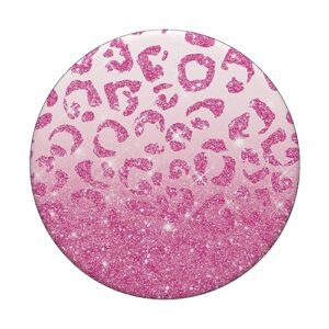 Pink Leopard Print - Pink Cheetah Print for Women & Girls PopSockets Swappable PopGrip