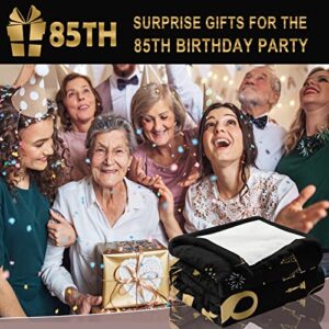 Neuturs 85th Birthday Gifts for Women, 85th Birthday Gifts for Men, 85th Birthday Party Decorations, Best Birthday Gifts for 85 Year Old Woman, Happy 85 Birthday Gift Ideas Throw Blanket 60” X 50”