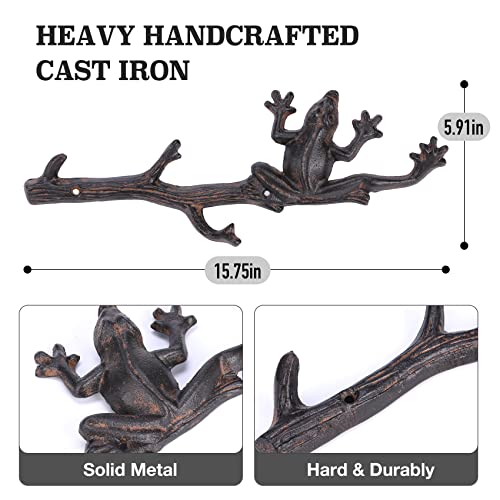 Gudoesy Wall Hooks，Decorative Wall Hooks，Rustic Decorative Coat Hooks for Hanging