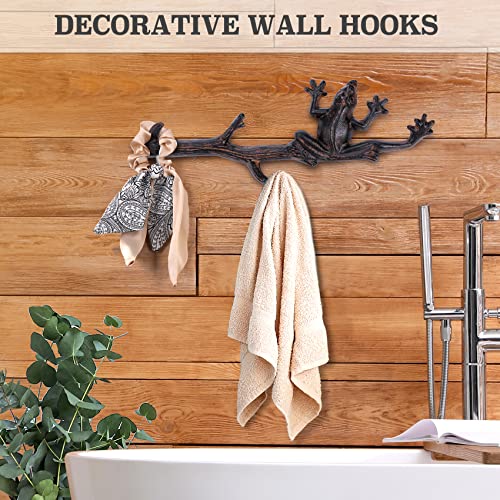 Gudoesy Wall Hooks，Decorative Wall Hooks，Rustic Decorative Coat Hooks for Hanging