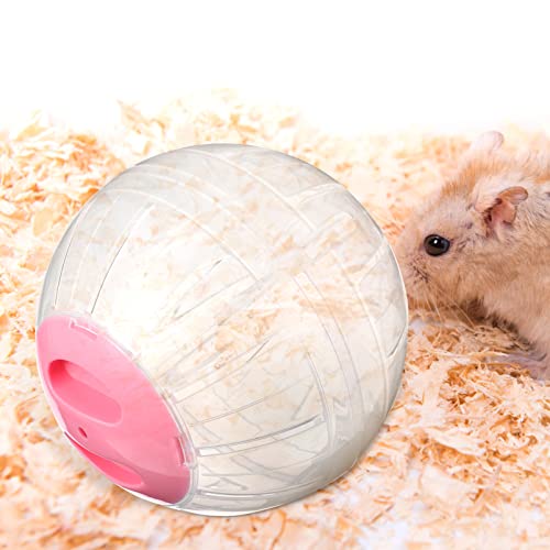 2PCS Hamster Toys Exercise Ball Transparent Hamster Ball Hamster Wheel for Dwarf Hamsters Small Pets Running to Increase Activity 5.7 Inch