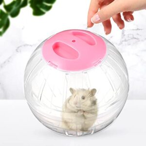 2PCS Hamster Toys Exercise Ball Transparent Hamster Ball Hamster Wheel for Dwarf Hamsters Small Pets Running to Increase Activity 5.7 Inch