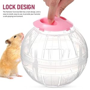 2PCS Hamster Toys Exercise Ball Transparent Hamster Ball Hamster Wheel for Dwarf Hamsters Small Pets Running to Increase Activity 5.7 Inch