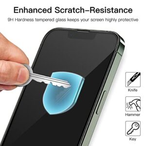 JETech Full Coverage Screen Protector for iPhone 13 Pro Max 6.7-Inch, Black Edge Tempered Glass Film with Easy Installation Tool, Case-Friendly, HD Clear, 3-Pack