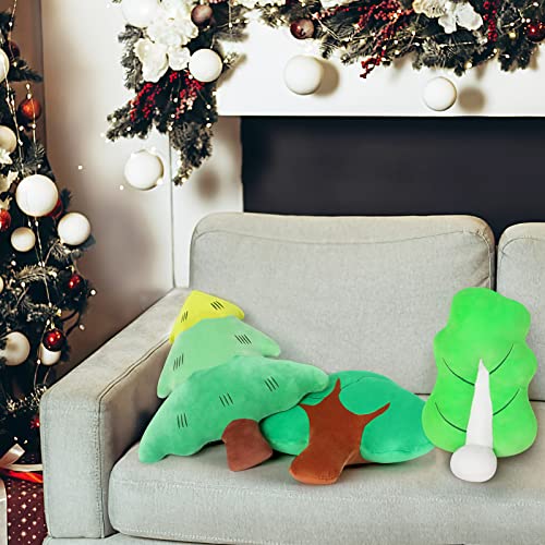 OtGalk Christmas Tree Throw Pillow - 3D Plant Shaped Cushion, Green Pine Tree Design for Festive Home Decor, Plant Shaped Pillow Plush Stuffed Pillow for Bedroom or Living Room - 17.7 Inches / 45cm