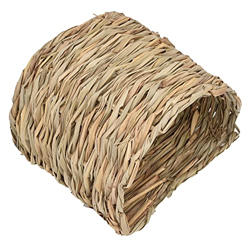 Pet Tunnel Bed, Woven Grass Tunnel for Rabbits for Guinea Pig for Hamster for Small Pet