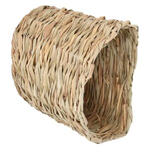 Pet Tunnel Bed, Woven Grass Tunnel for Rabbits for Guinea Pig for Hamster for Small Pet