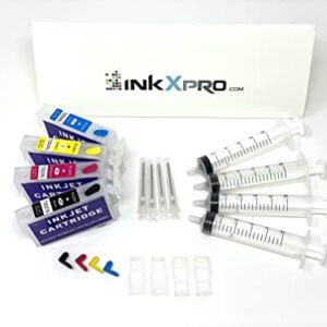 inkxpro 212XL 220XL 288XL 702XL No Chip Empty Replacement Refillable Cartridges Without Chip for WF2850 WF2650 WF2630 WF2830 WF2750 WF2760 WF3720 WF3730 XP-4105 XP-2100 XP434 XP430 XP440 Printers