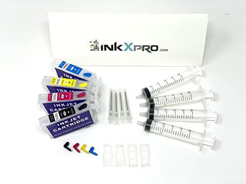 inkxpro 212XL 220XL 288XL 702XL No Chip Empty Replacement Refillable Cartridges Without Chip for WF2850 WF2650 WF2630 WF2830 WF2750 WF2760 WF3720 WF3730 XP-4105 XP-2100 XP434 XP430 XP440 Printers