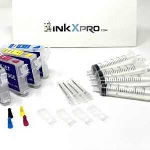 inkxpro 212XL 220XL 288XL 702XL No Chip Empty Replacement Refillable Cartridges Without Chip for WF2850 WF2650 WF2630 WF2830 WF2750 WF2760 WF3720 WF3730 XP-4105 XP-2100 XP434 XP430 XP440 Printers