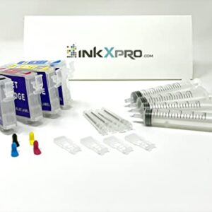 inkxpro 212XL 220XL 288XL 702XL No Chip Empty Replacement Refillable Cartridges Without Chip for WF2850 WF2650 WF2630 WF2830 WF2750 WF2760 WF3720 WF3730 XP-4105 XP-2100 XP434 XP430 XP440 Printers