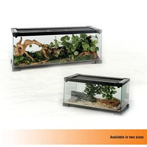 Zilla QuickBuild Terrarium with Easy Clean Bedding Tray, Sleek Glass Reptile Habitat, Easy Setup, Suitable for Most Reptile Pets, Whether Amphibians, Reptilians, Snakes, or Even Arachnids, 30"x12"x12"