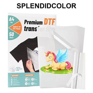 Splendidcolor DTF Ink 500ML 6 Pack Premium DTF Ink Water Base Digital Inkjet Ink Refill for Direct to Film Printers with Epson Printhead L1800 L805 R1390 4720 I3200 XP600 DX7 DX5 5113.