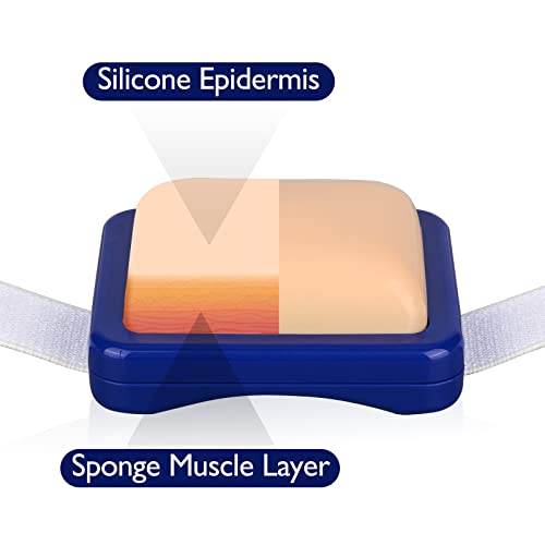 SimCoach Intramuscular Injection Practice Model Pad, Simulation Injection Training Tool for Medical Education