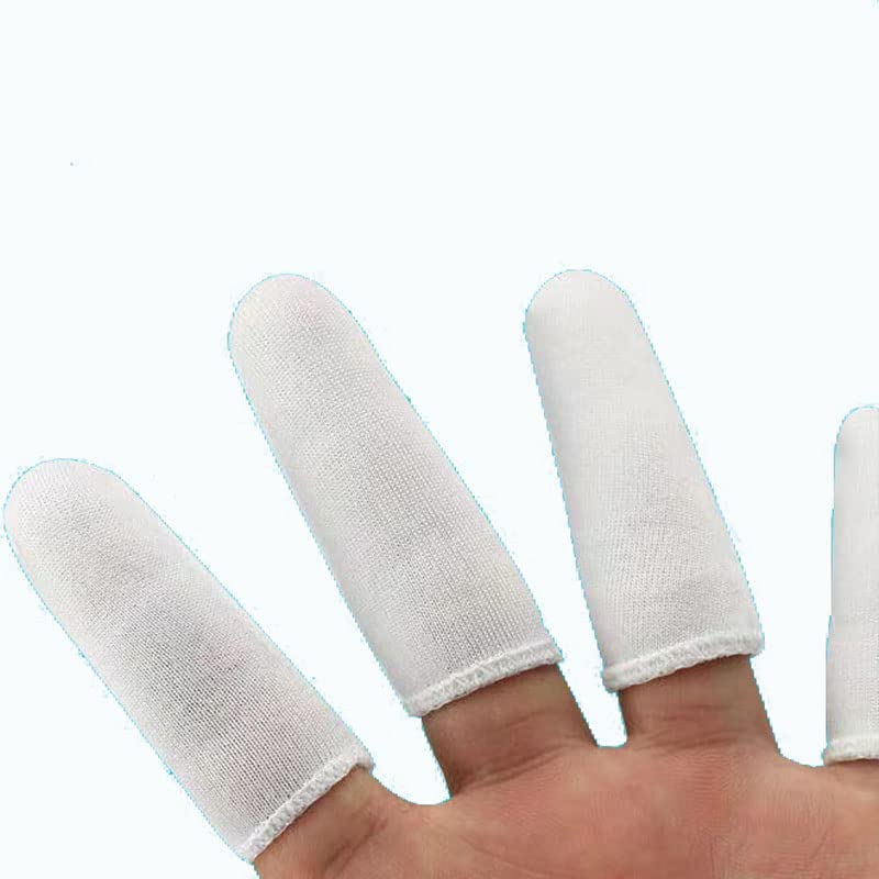 Zfyoung Cotton Finger cots (Pack of 200),Cloth Finger cots,Protect Fingers Comfortable and Breathable, Absorb Sweat