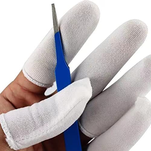 Zfyoung Cotton Finger cots (Pack of 200),Cloth Finger cots,Protect Fingers Comfortable and Breathable, Absorb Sweat