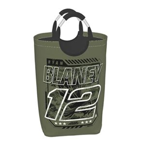 ryan blaney 12 large laundry basket laundry hamper bag washing bin clothes bag collapsible tall with handles waterproof bathroom college essentials storage for college dorm, family