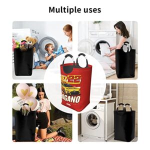 Joey Logano 22 Large Laundry Basket Laundry Hamper Bag Washing Bin Clothes Bag Collapsible Tall with Handles Waterproof Bathroom College Essentials Storage for College Dorm, Family