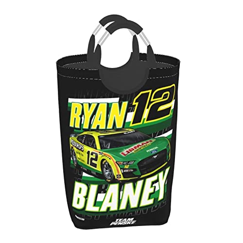 Ryan Blaney 12 Large Laundry Basket Laundry Hamper Bag Washing Bin Clothes Bag Collapsible Tall with Handles Waterproof Bathroom College Essentials Storage for College Dorm, Family