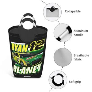 Ryan Blaney 12 Large Laundry Basket Laundry Hamper Bag Washing Bin Clothes Bag Collapsible Tall with Handles Waterproof Bathroom College Essentials Storage for College Dorm, Family